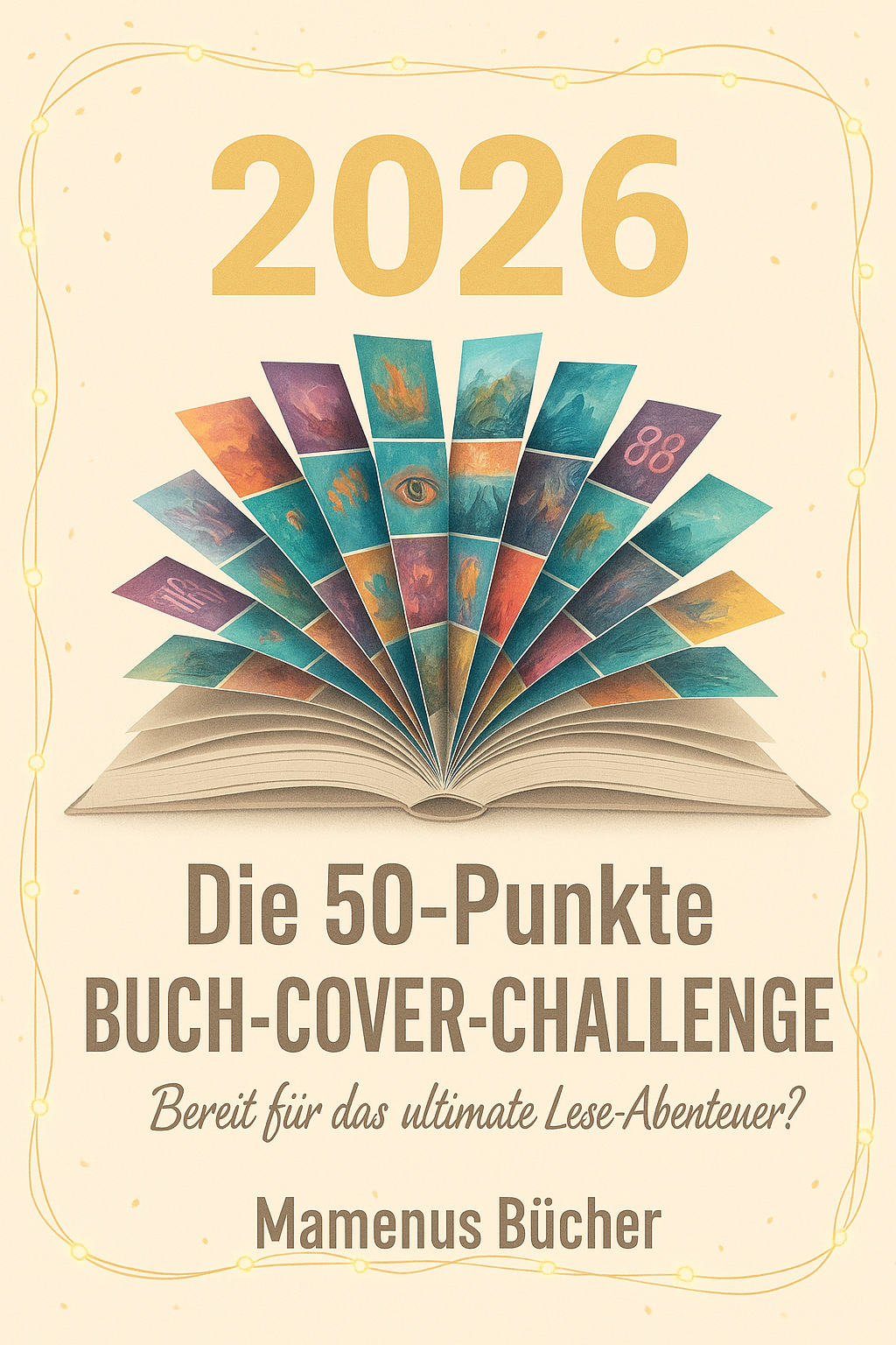 Die 50-Punkte Buch-Cover-Challenge 2026